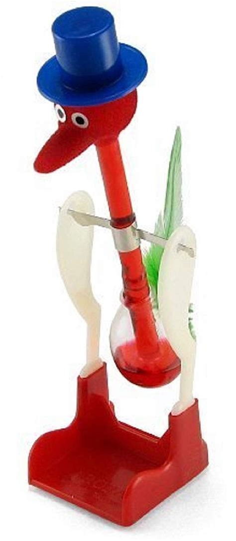 New Drinking Water Bird Novelty Happy Duck Bobbing Toy Retro Glass