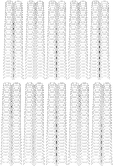 Walfront 10pcs Combs 30 Rings 150 Pages Comb Binding Spines Coil Binding Machine