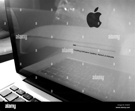 Update Screen On Apple Macbook Laptop Computer With Progress Bar