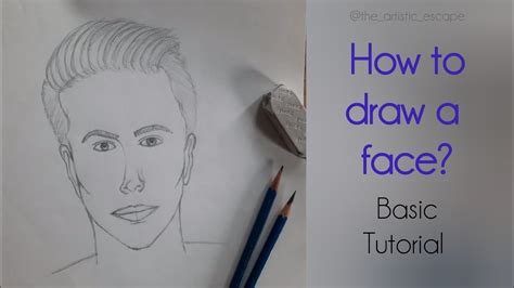 How To Draw A Face Basic Portrait Tutorial Portrait Drawing For Beginners 🏻 Youtube