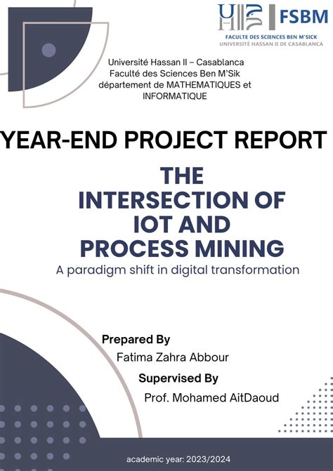 Fatima Zahra Abbour On Linkedin Iot Processmining Projectcompletion Milestone Innovation