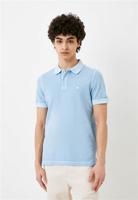 Поло United Colors of Benetton, цвет: голубой, RTLACQ282601 — купить в ...