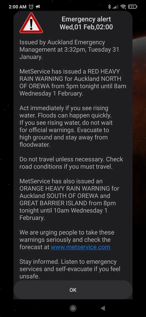Why Did I Get An Emergency Alert At 2am Of The Same Alert I Received