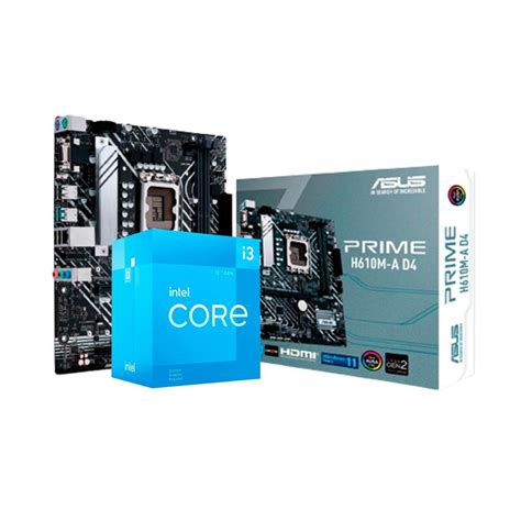Kit Upgrade Alligator Intel I3 Placa Mãe Asus KaBuM