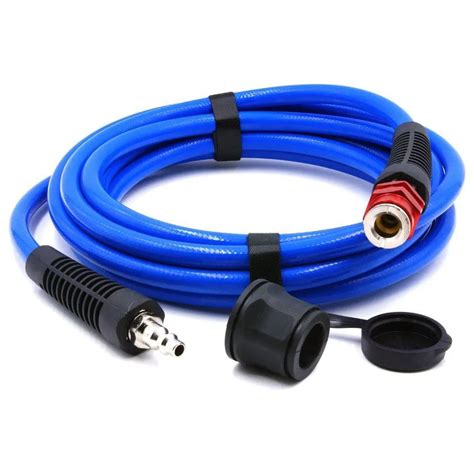 Шланг пневматический полиуретановый 5 м 8х12 мм быстросъем Rapid M F латунь 10 16 бар синий