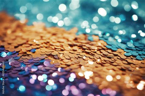 Original Festive Background Image Of Sparkling Sequins Fabric Texture