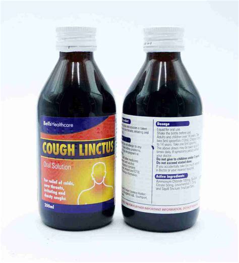 Cough Linctus 200ml Rhf Trade
