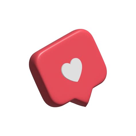 premium vector simple 3d instagram like