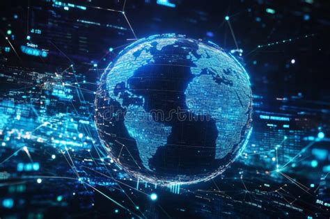 A Digital Globe Showcases The Interconnected Stock Markets Across The World Highlighting