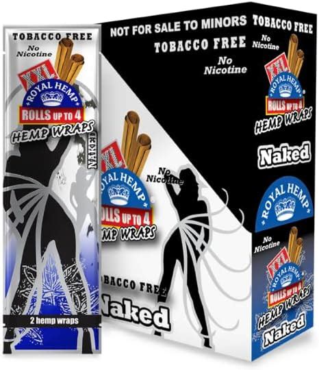 Amazon XXL Size Hemp Wraps 2 Count Per Sleeve Pack Of 25 Naked