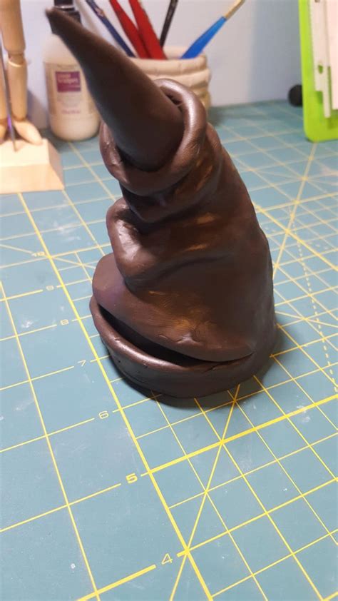 Clay Sorting Hat Pencil Holder On Stool Harry Potter 18 Steps With