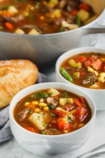 Vegetable Beef Soup Spend With Pennies