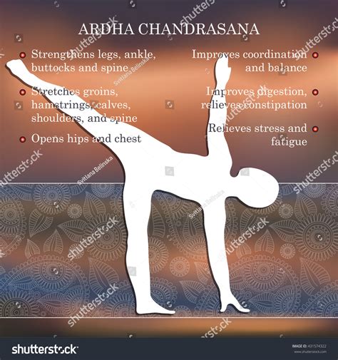 Yoga Pose Infographics Benefits Practice Stock Vector Royalty Free