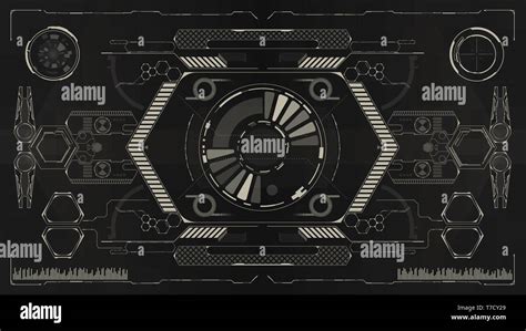 Hud Hi Tech Futuristic Display Tech And Science Analysis Theme