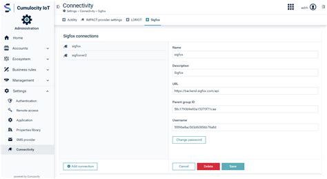 Sigfox Cumulocity Documentation