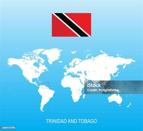 トリニダードトバゴの国旗と世界地図上の位置 アイコンのベクターアート素材や画像を多数ご用意 アイコン イラストレーション