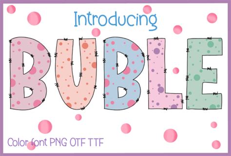 Buble Font By Itme Digitalart · Creative Fabrica
