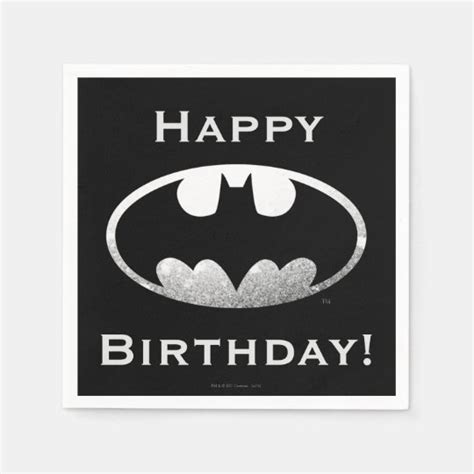 Batman Symbol Grainy Logo Paper Napkins