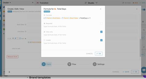 calculate the number of days based on start date and end date new