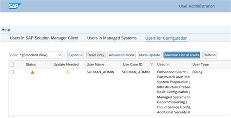 Solved Solmanadmin User Creation In Solmansetup Tcode Sap Community