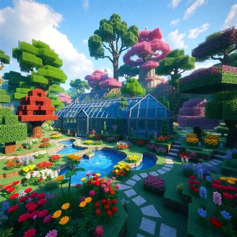 The Most Beautiful Minecraft Gardens And Botanical Gardens Minecraft Bauideende