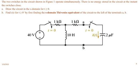 Solved The Two Switches In The Circuit Shown In Figure I Operate