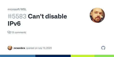Cant Disable Ipv6 · Issue 5583 · Microsoftwsl · Github