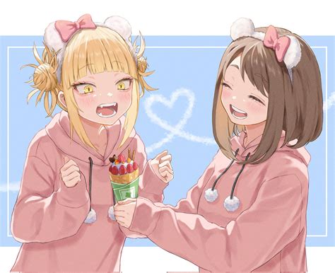 Uraraka Ochako And Toga Himiko Boku No Hero Academia Drawn By Kiina