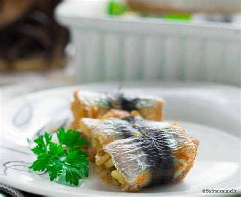 Filets de sardines roulés Le Blog Safran Cannelle