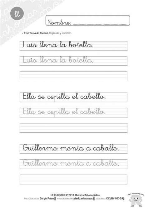 Cuadernillo Lectoescritura Recursosep Grupo Ll Actividades