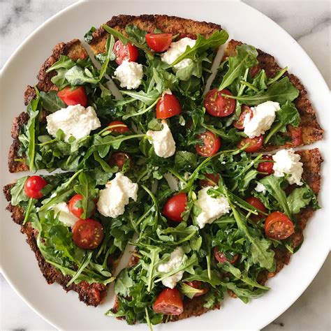 Salad Pizza With Arugula And Lemon Vinaigrette Recipe