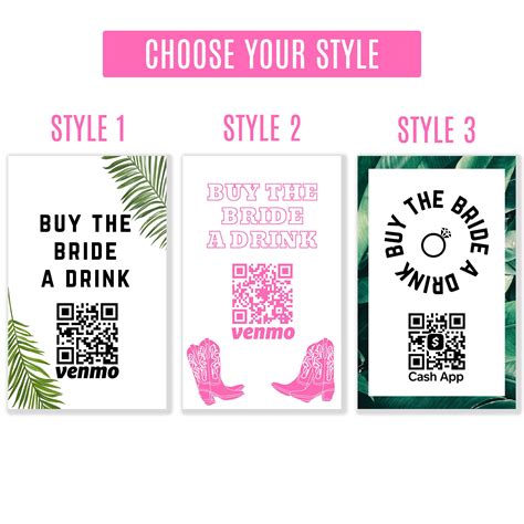 Qr Code Lanyard Buy The Bride A Drink Venmo Lanyard Etsy