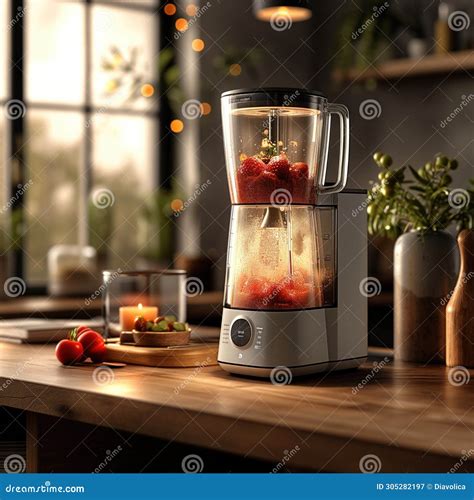 Electric Blender Closeup On The Table Stock Illustration Illustration