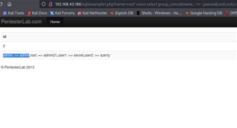 In Band Sql Injection Cyberkhalid