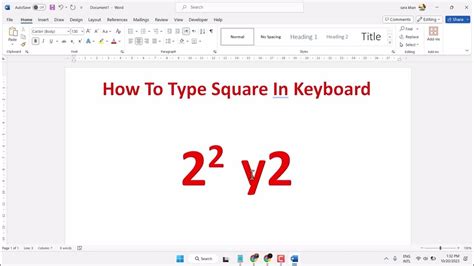 How To Type Square In Keyboard Youtube