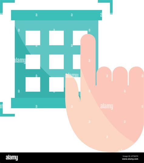 Biometric Verification Finger Scan Access Stock Vector Image And Art Alamy