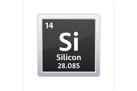 Silicon Symbol Chemical Element Of The Graphic By Dg Studio · Creative