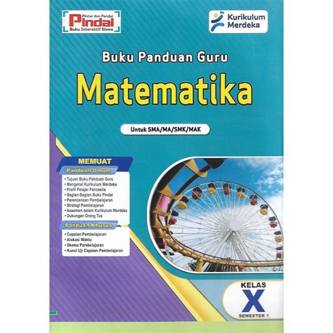 Jual Buku Pindai Panduan Guru Matematika Kelas SMA MA Semester Kurikulum Merdeka Shopee