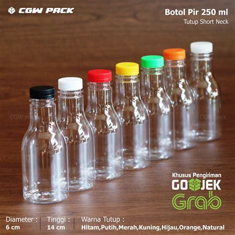 Jual Botol Pir 250 Ml Botol 250 Ml Pir Botol Jus 250 Ml Tutup Short