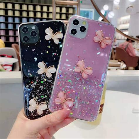 Capa Flexível De Tpu Borboleta 3d Para Samsung Galaxy A11 A31 A21