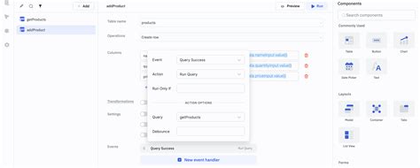 use form component tooljet