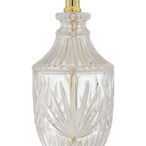 Traditional Cut Glass Urn Table Lamp With Black Shade 91t51 Lamps Plus