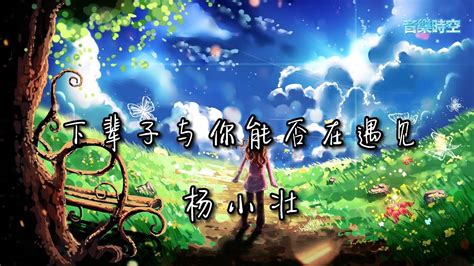 下辈子与你能否在遇见 杨小壮 『超高無損音樂』【動態歌詞lyrics】 你说过 轰轰烈烈，那不是成年人的世界，你还是喜欢简单浪漫的感觉