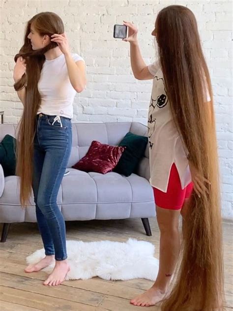 Video Long Hair Lady Filmed By Rapunzel
