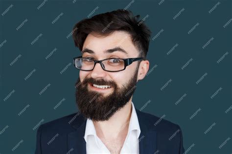 Premium Photo Funny Nerd In Eyeglasses