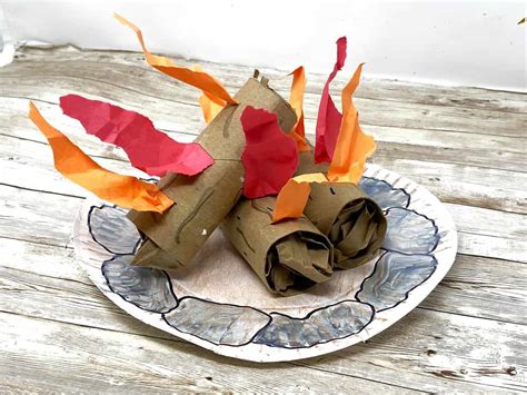 Cardboard Tube Campfire Craft Fun And Easy The Crazy Outdoor Mama