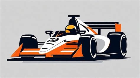 Dynamic Formula One Car Racing Premium Ai Generated Image