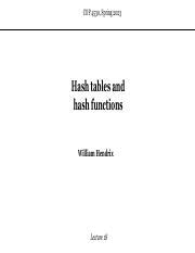 L18 Hashing Long Pdf COP 4530 Spring 2023 Hash Tables And Hash