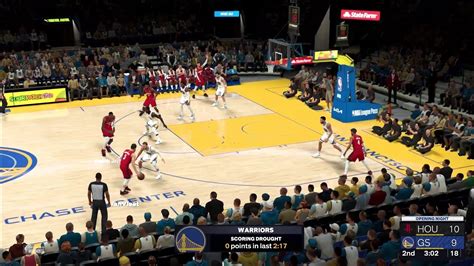 NBA K Houston Rockets Vs Golden State Warriors Gameplay YouTube