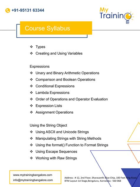 Python Course Content Ppt Pptx Databases Computer Software And Applications